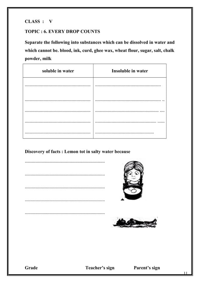 CLASS V EVS WORKSHEETS | DOC | Gardening | Home & Garden