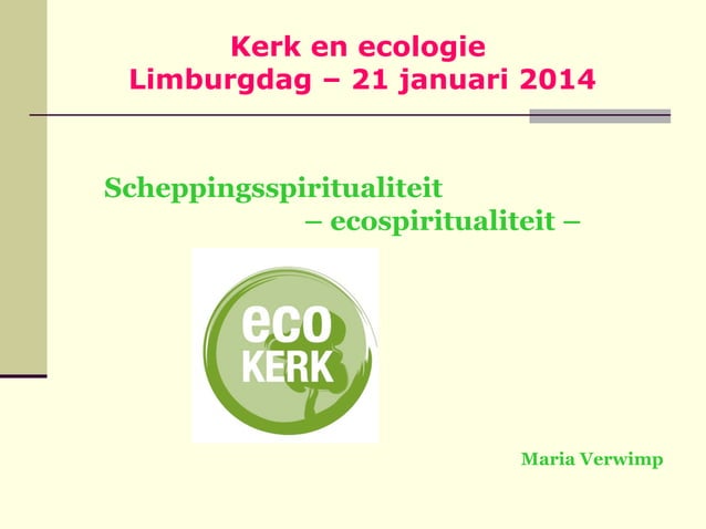 Ws6 3 presentatie ecokerk | PPT
