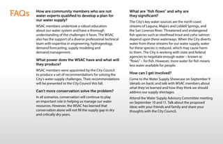 Water Supply Advisory Committee Open House Flyer | PPT