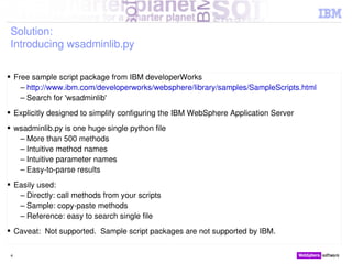 Wsadminlib.wasug.2011 0125-0726 | PDF