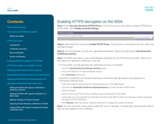 Cisco WSA - Cisco Web Security Appliance - Appliance Configuration | PPT