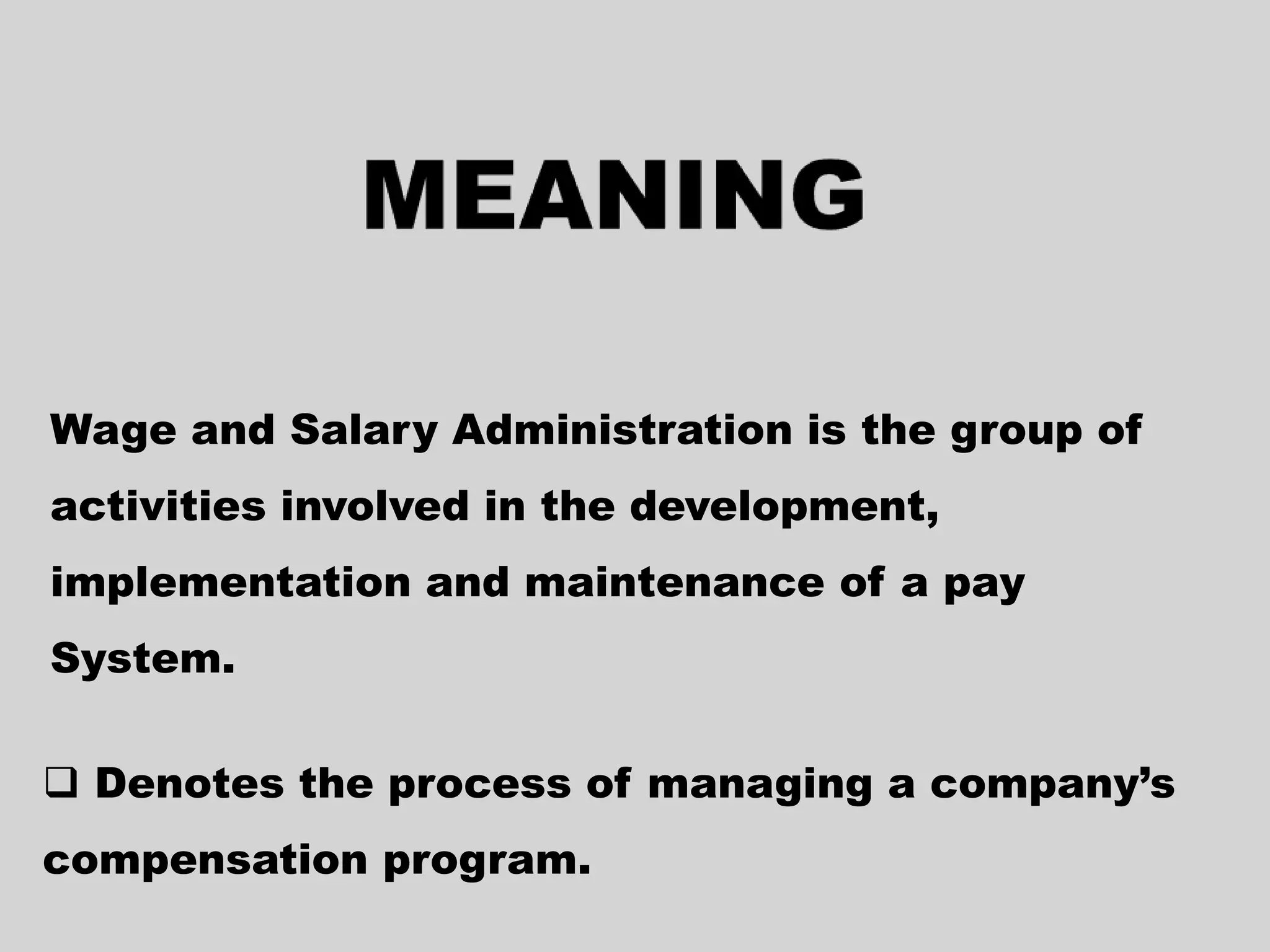 Wages and sallery administration | PPTX