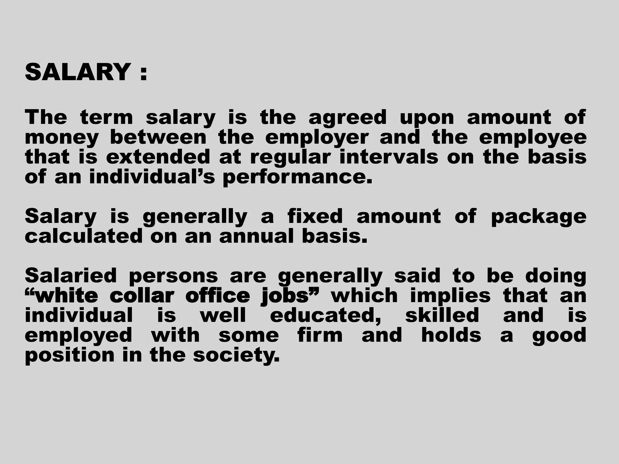 Wages and sallery administration | PPTX