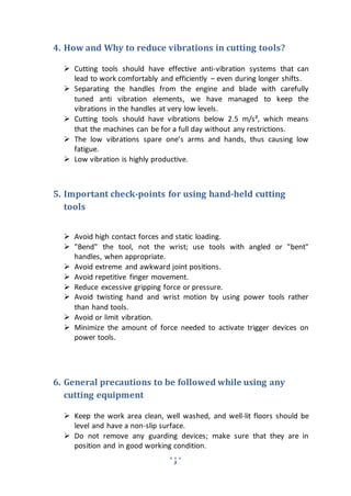Ergonomics principles used in cutting tools in the RMG industry | PDF
