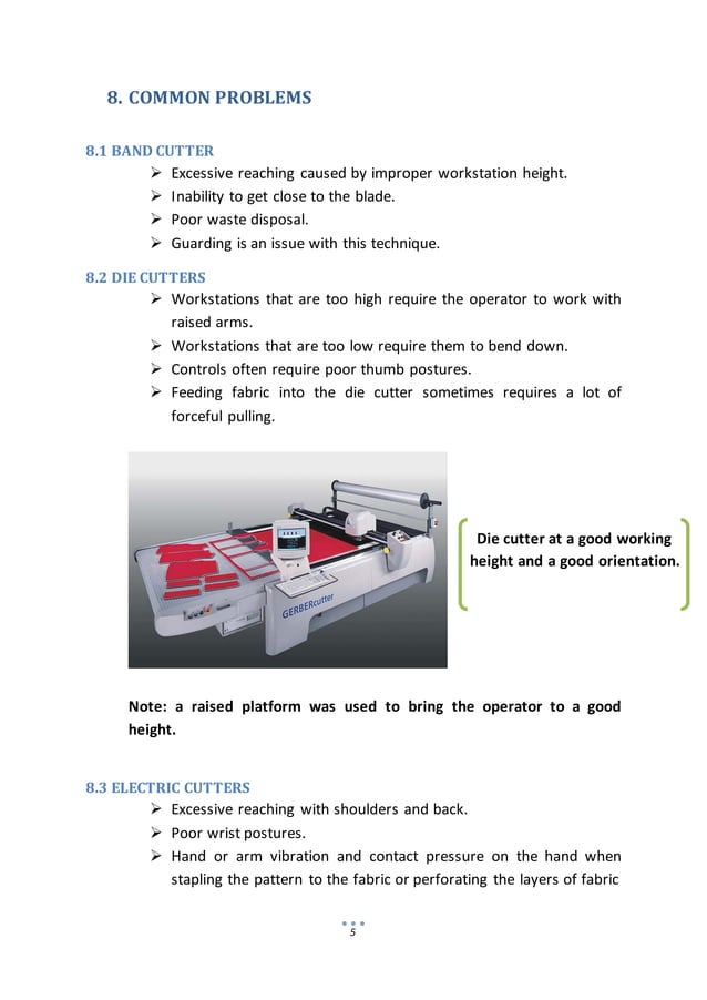 Ergonomics principles used in cutting tools in the RMG industry | PDF | Woodworking | Arts and ...