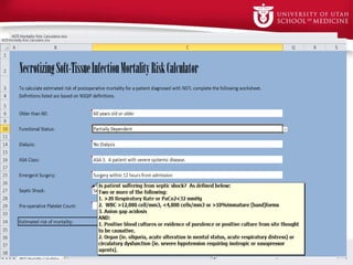 Using NSQIP to calculate mortality risk from NSTIs | PPTX