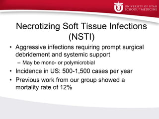 Using NSQIP to calculate mortality risk from NSTIs | PPTX