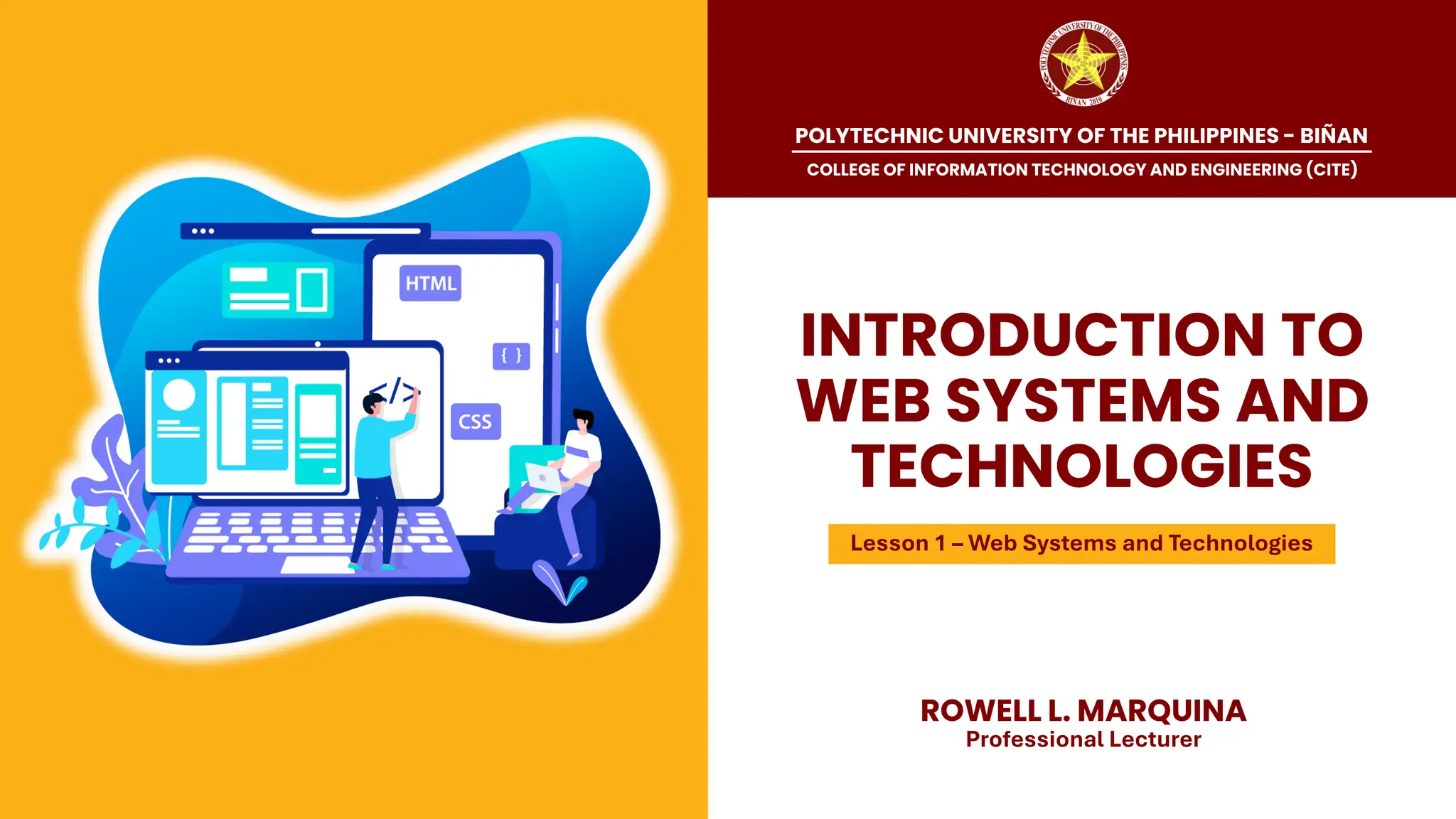 Wsat Lesson 1 Introduction To Web Systems And Technologiespdf Web Design And Html Internet