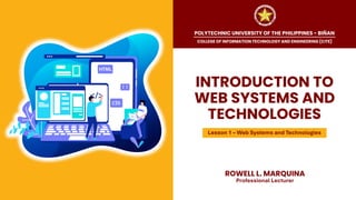 WSAT Lesson 1 - Introduction to Web Systems and Technologies.pdf