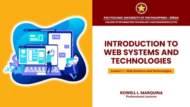 Wsat Lesson 1 Introduction To Web Systems And Technologiespdf Web Design And Html Internet