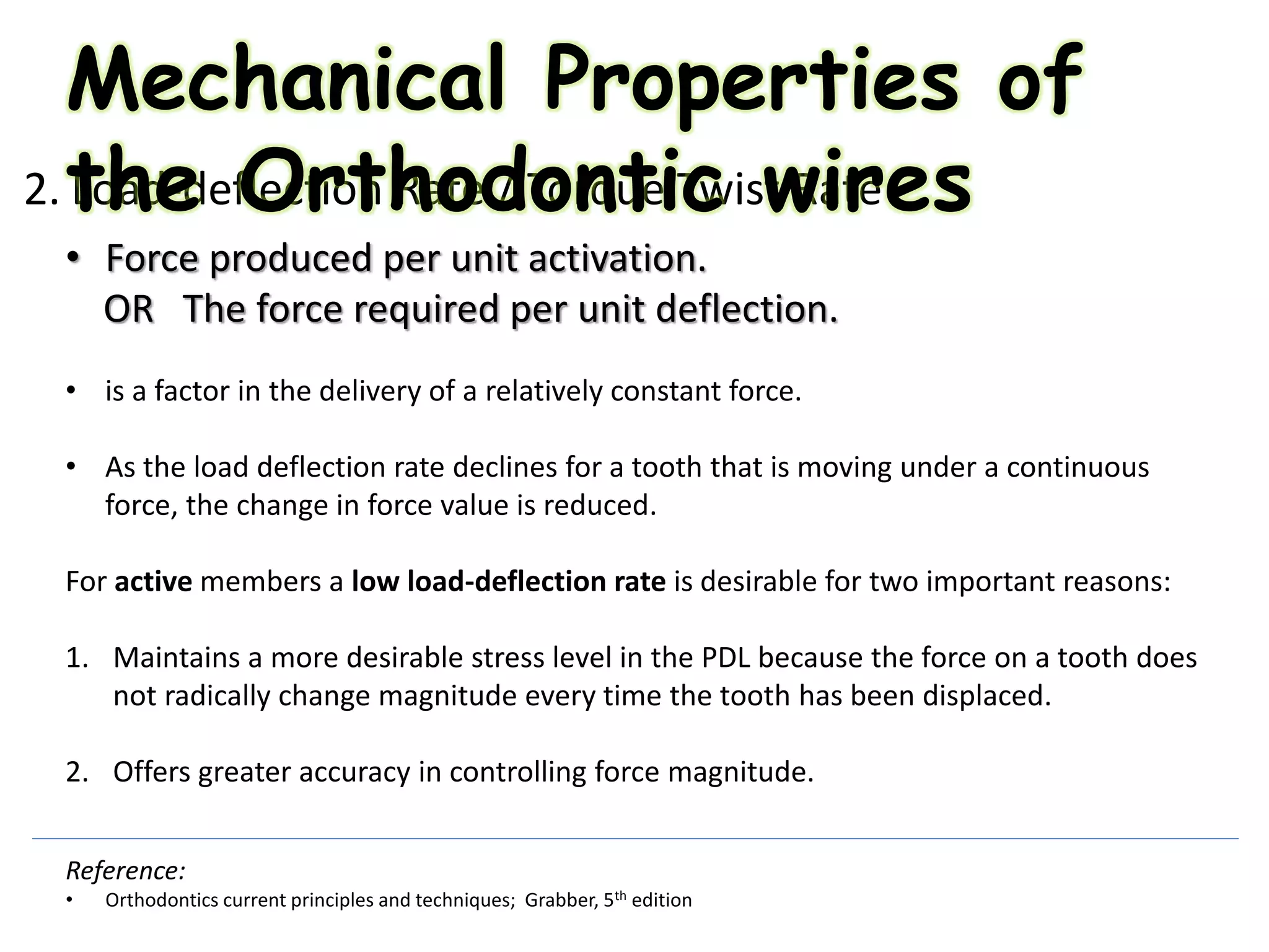 Wire selection in orthodontics / Orthodontics wires | PPTX