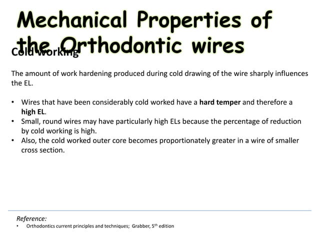Wire selection in orthodontics / Orthodontics wires | PPTX | Geology ...