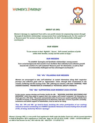 WS' Brochure | PDF | Women\'s Health | Healthy Living