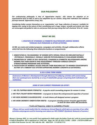 WS' Brochure | PDF | Women\'s Health | Healthy Living