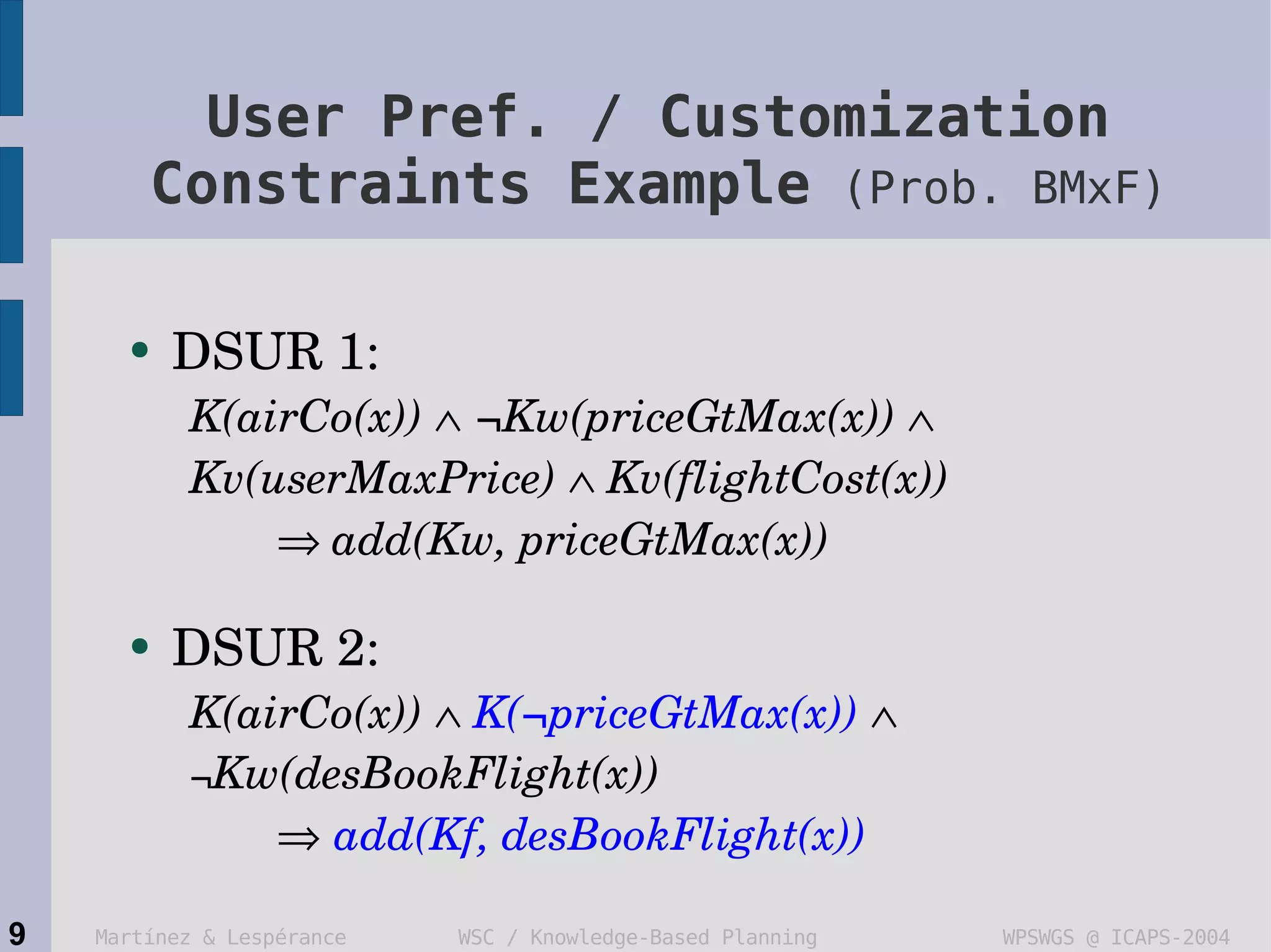 Web Service Composition as a Planning Task: Experiments using Knowledge-Based Planning | PDF