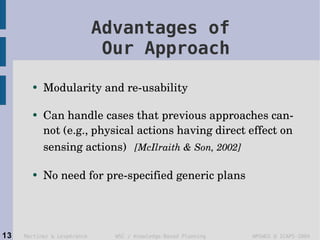 Web Service Composition as a Planning Task: Experiments using Knowledge-Based Planning | PDF