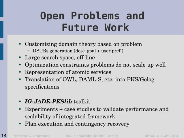 Web Service Composition as a Planning Task: Experiments using Knowledge-Based Planning | PDF