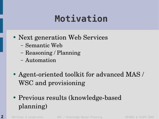 Web Service Composition as a Planning Task: Experiments using Knowledge-Based Planning | PDF