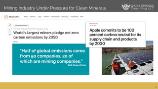 Mining and the Race to Net Zero - The future of mining | PPTX