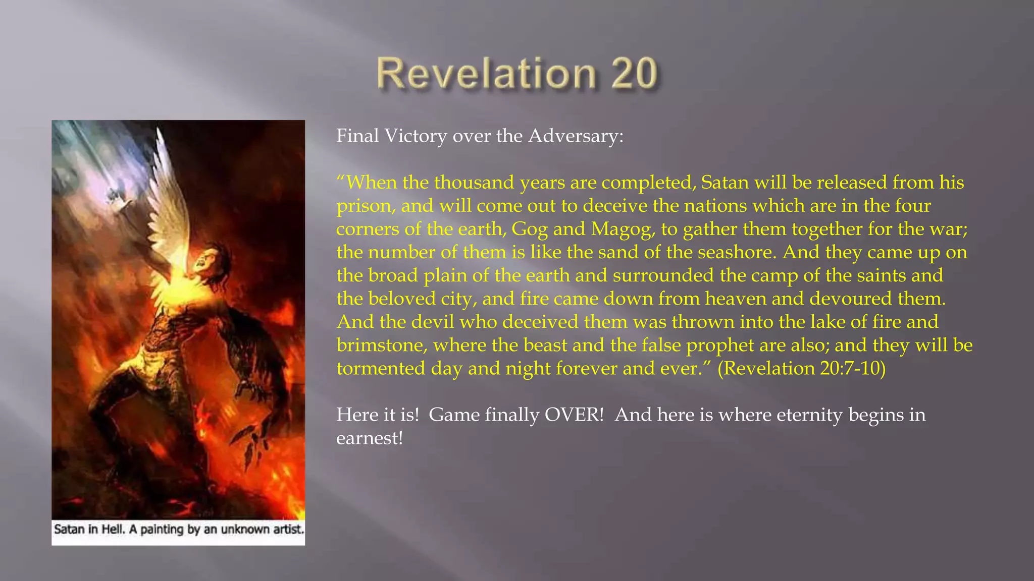 Revelation 20 chapter summary | PPTX