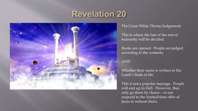 Revelation 20 chapter summary | PPTX | Christianity | Religion ...