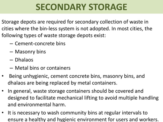 Waste collection and it's transportation process and methods | PPT