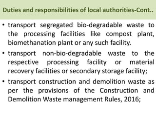 Waste collection and it's transportation process and methods | PPT