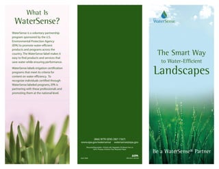 The Smart Way to Water-Efficient Landscapes | PPT