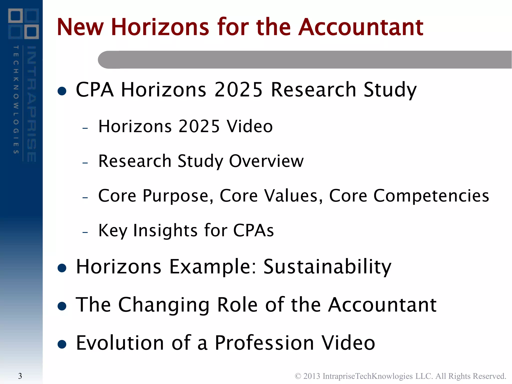 New Horizons for the Accountant v2.0 | PDF