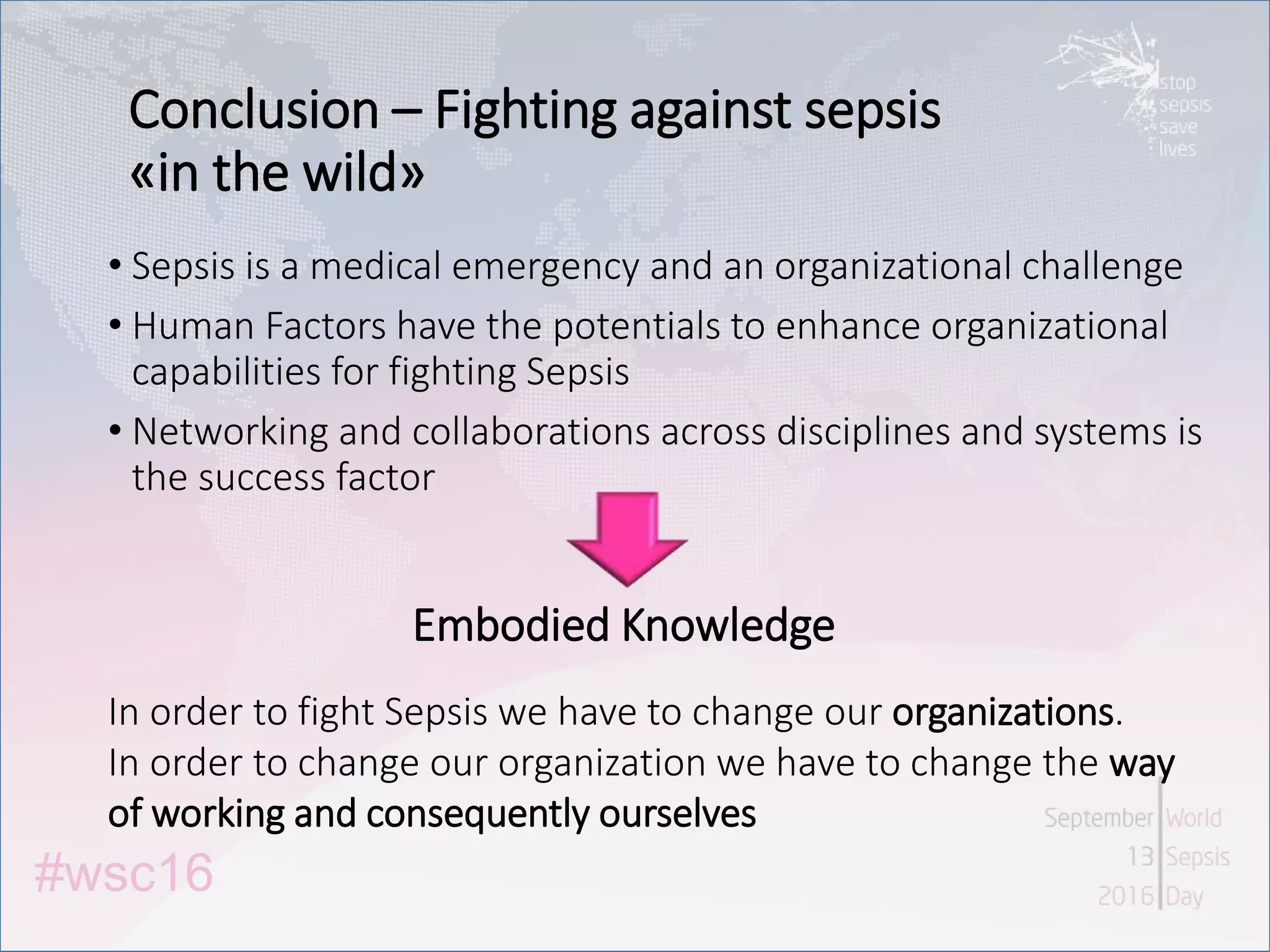 The role of human factors in the fight against sepsis | PPTX