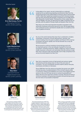 White Star Capital Eastern US Venture Capital Landscape 2019 | PDF