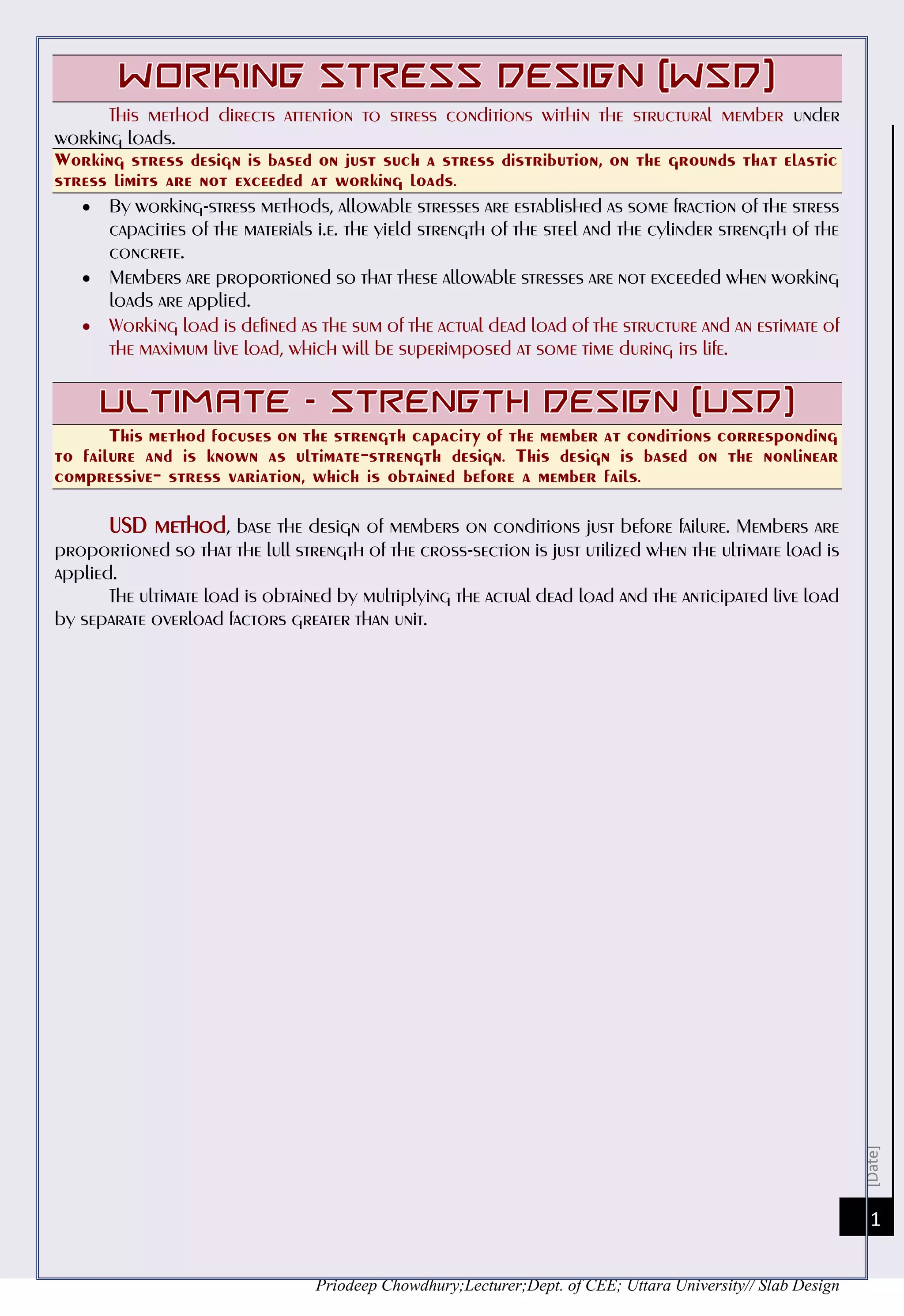 Slab Design-(BNBC & ACI) | PDF