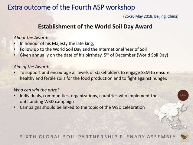 The World Soil Day Award | PPTX