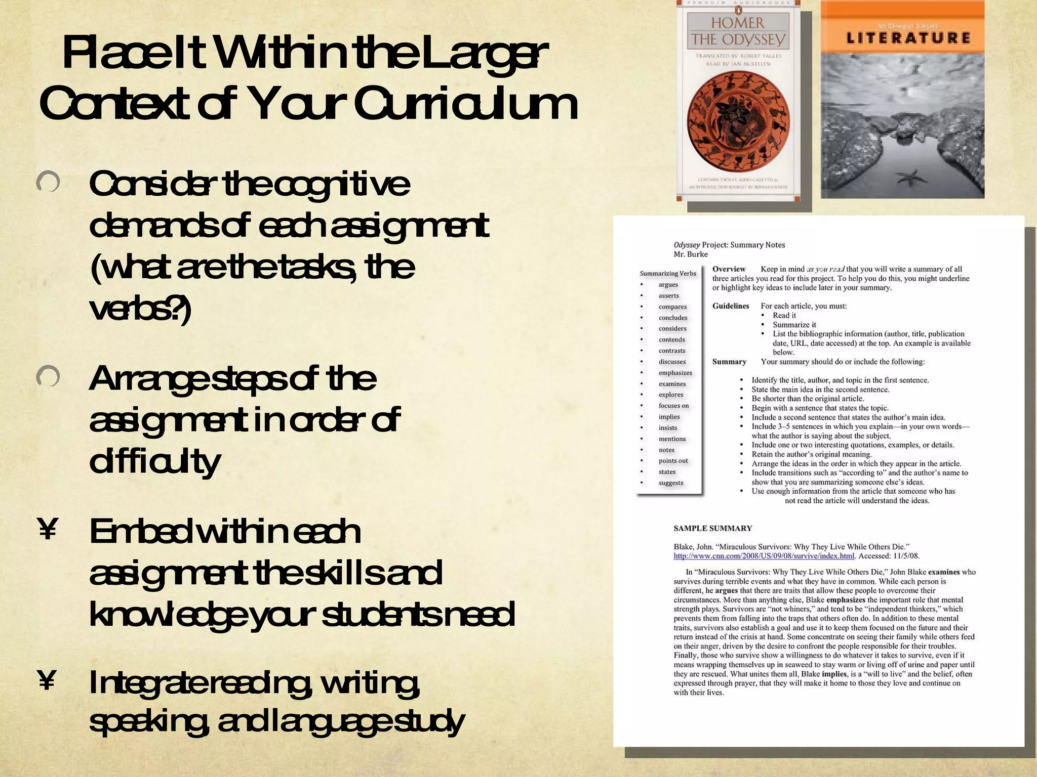 Designing Effective Writing Assignments | PPT