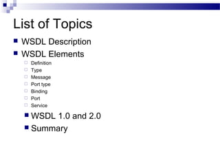 WSDL | PPT