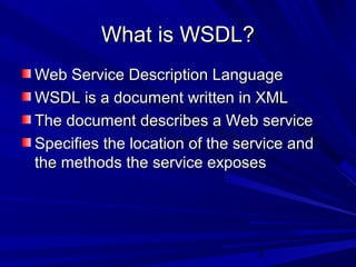 Wsdl | PPT