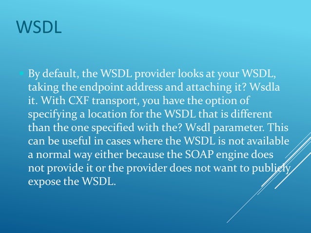 Wsdl connector introduction | PPT