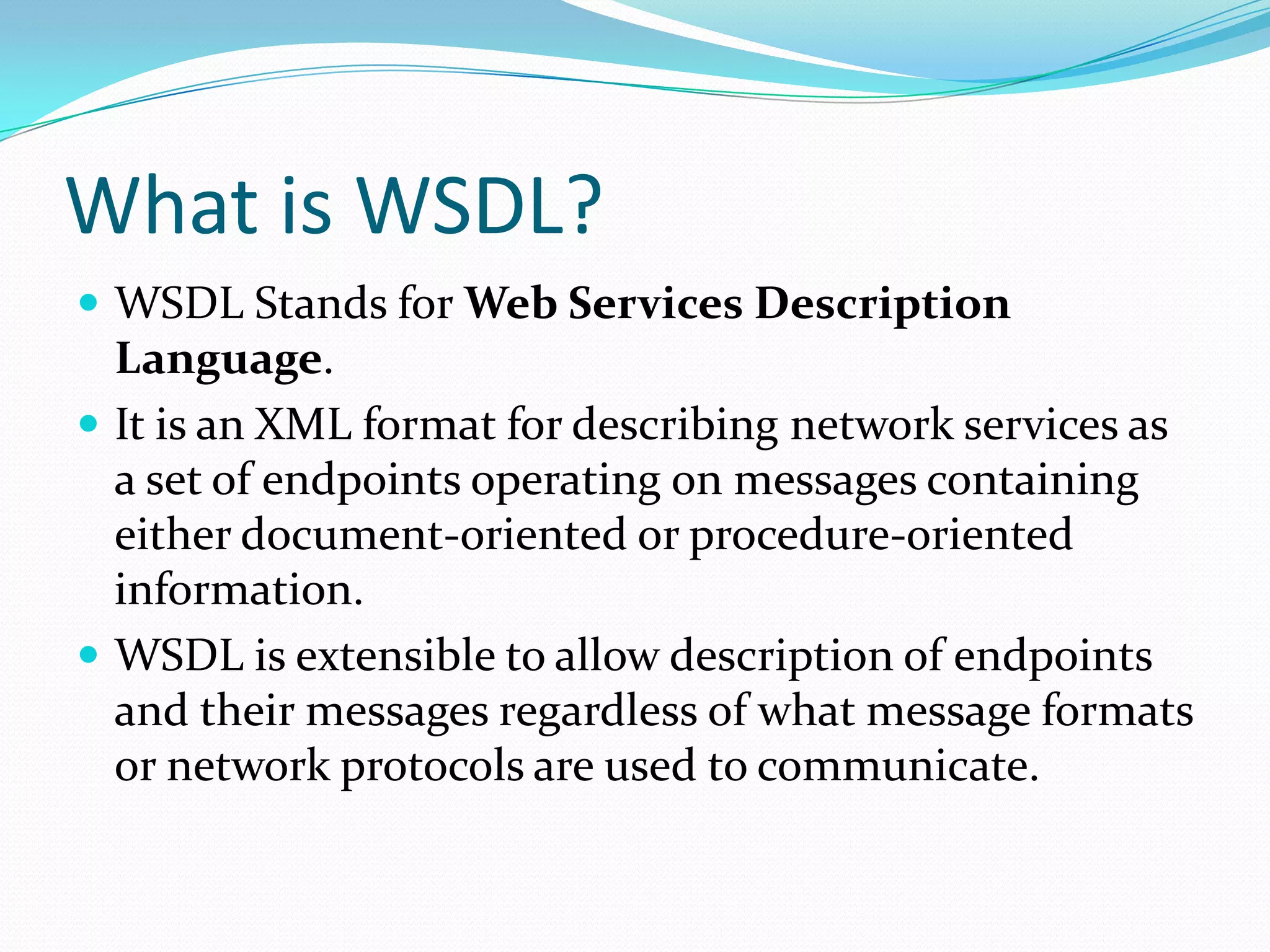 Wsdl Programming Language Ppt 
