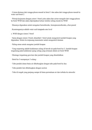 Wsd merupakan tindakan invasive yang dilakukan untuk mengeluarkan udara ...