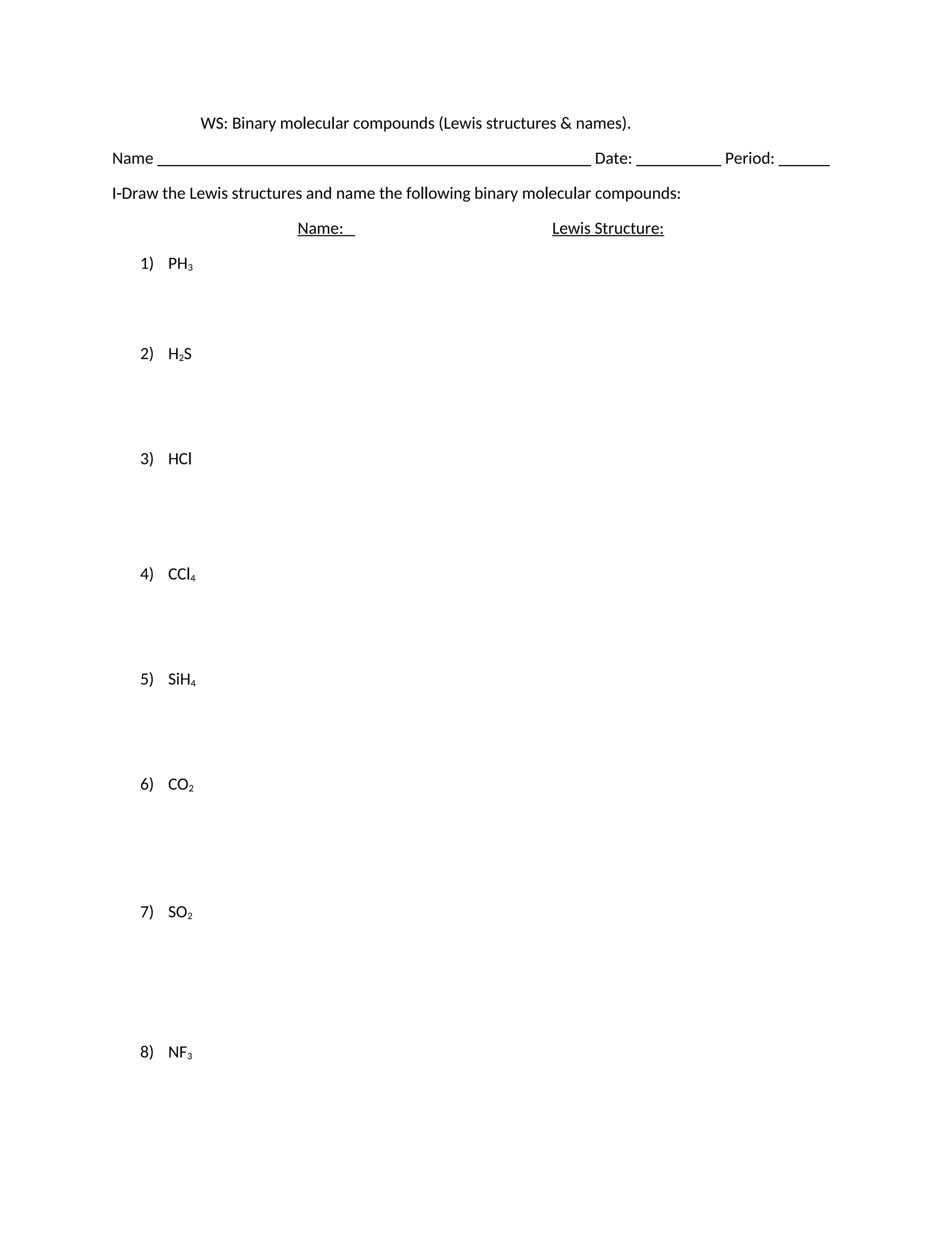 WS Draw Lewis structures _ name binary molecular compounds.docx