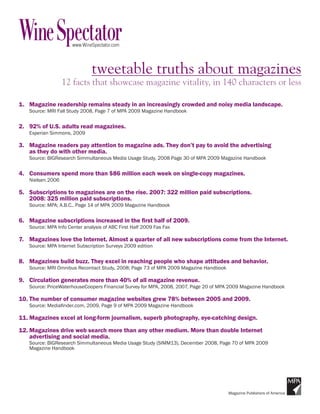 Wine Spectator Media Kit | PDF