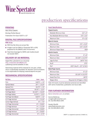 Wine Spectator Media Kit | PDF