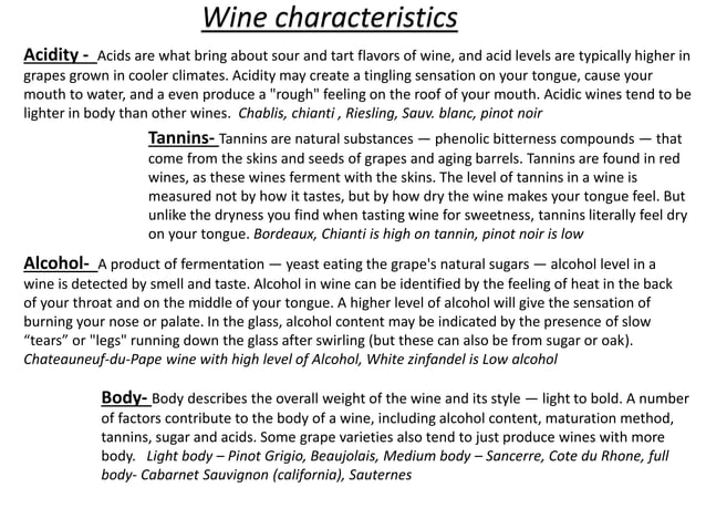 Basic wine knowledge | PPTX
