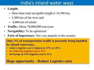 Farm 2 Fork - Inland water transportastion in India - ManiGR | PPT