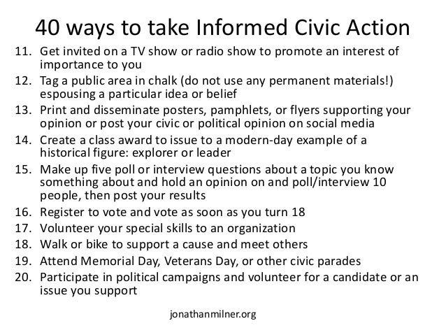 Informed Civic Action Presentation