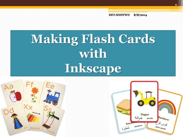 Making Flashcards using Inkscape Software | PPTX | Graphics Software | Computer Software and ...