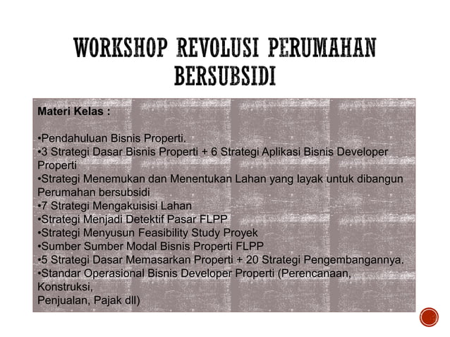Langkah Cerdas Menjadi Developer Perumahan Bersubsidi | PDF