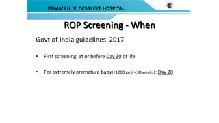 Retinopathy of prematurity | PPTX