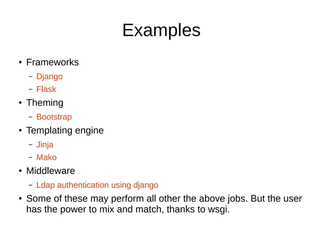 Python WSGI introduction | PPT