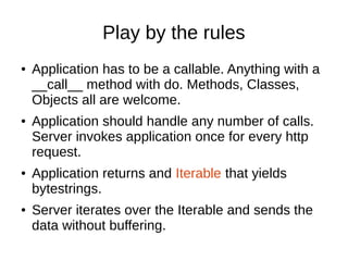Python WSGI introduction | PPT
